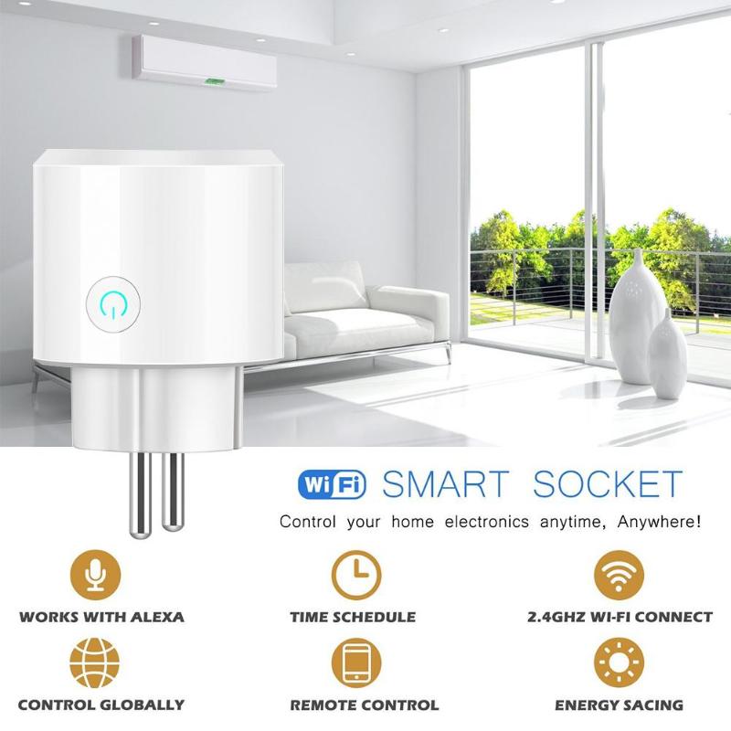 Wifi Smart Plug Socket 16a Power Monitor Eu Plug C Grandado