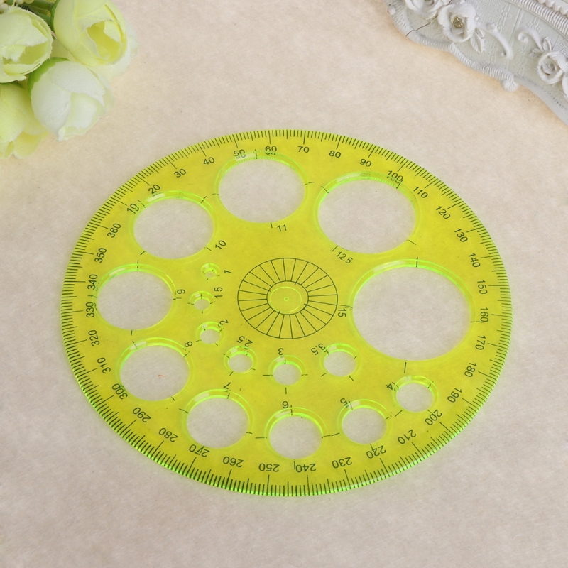 360 Degree Protractor All Round Ruler Template Cir... – Grandado