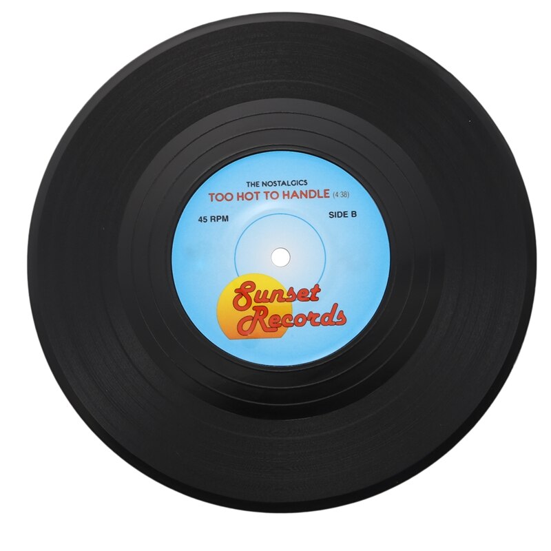 6pieces / Set Spinning Retro Vinyl Disc Drink Coas... – Grandado