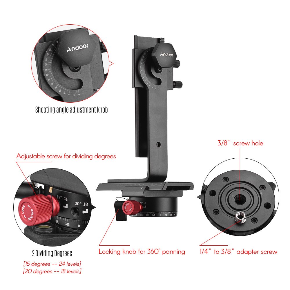 Andoer 720 Degree Panoramic Head Including 360 Deg... – Vicedeal