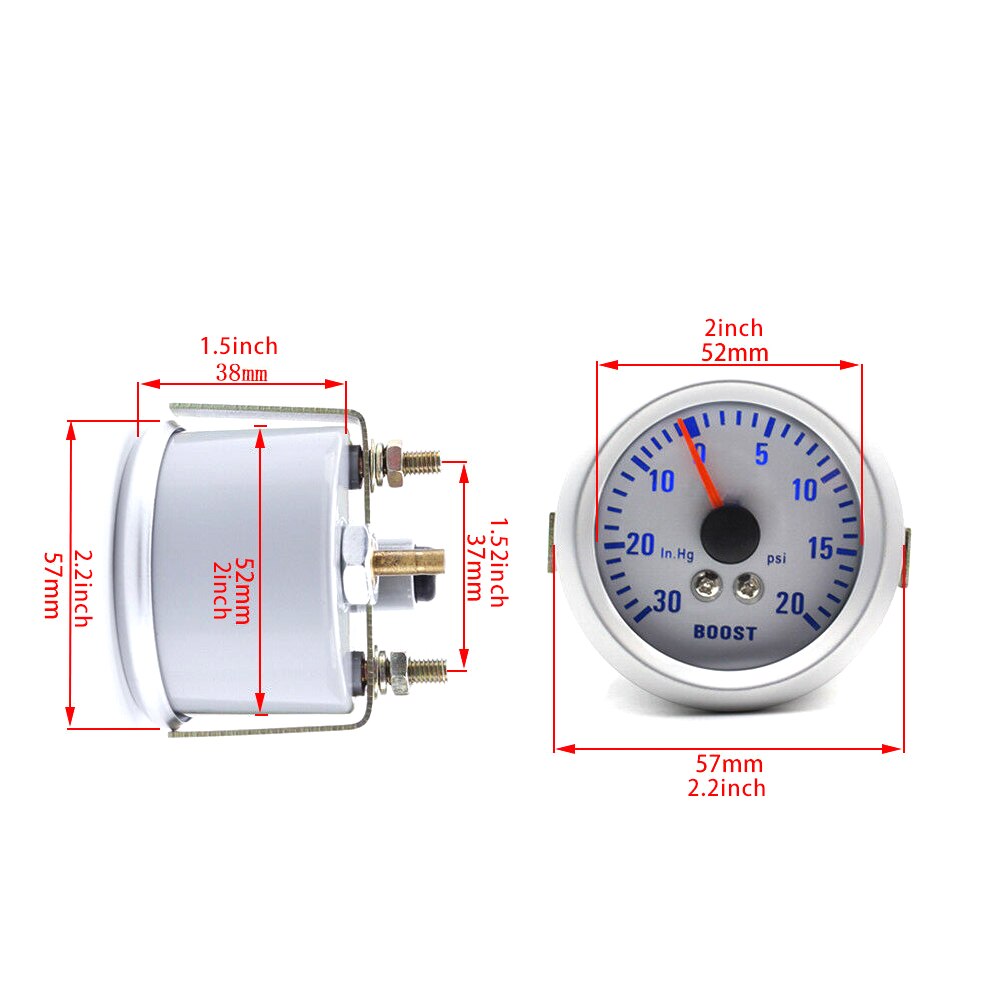 Auf salling! 2 "52mm Turbo Schub Messgerät Psi (0 ... – Grandado