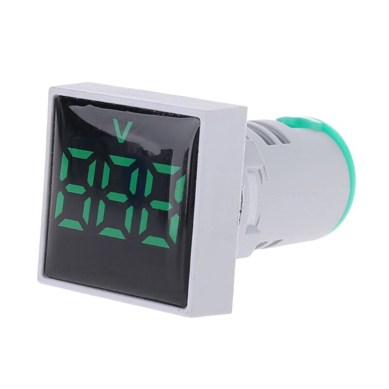 Square Voltmeter AC 20-500V Volt Meter Panel LED D... – Grandado