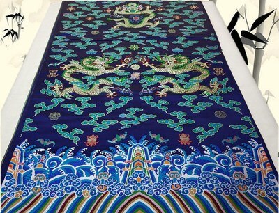 Dragon Jacquard Brocade Woven Fabric The Dragon Ro... – Grandado