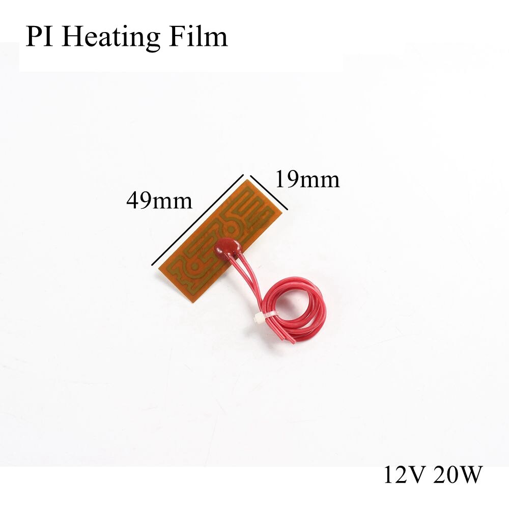 49mmx19mm 12V 20W Polyimide Heater PI Heating Film... – Grandado