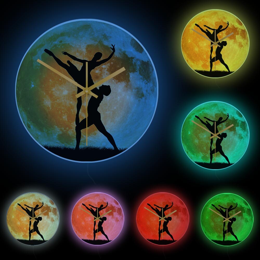 Couple Dancers Modern Wall Clock For Social Dancin... – Vicedeal