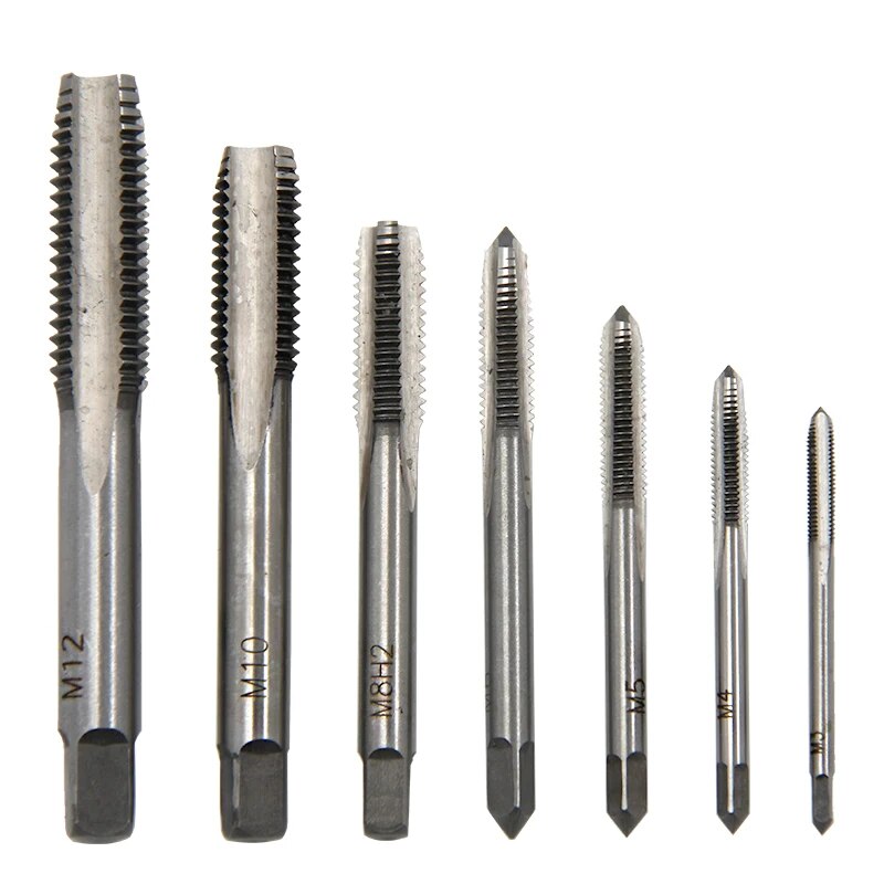 7-teiliges M3-M12 Handgewindebohrer-Set mit quadra... – Vicedeal