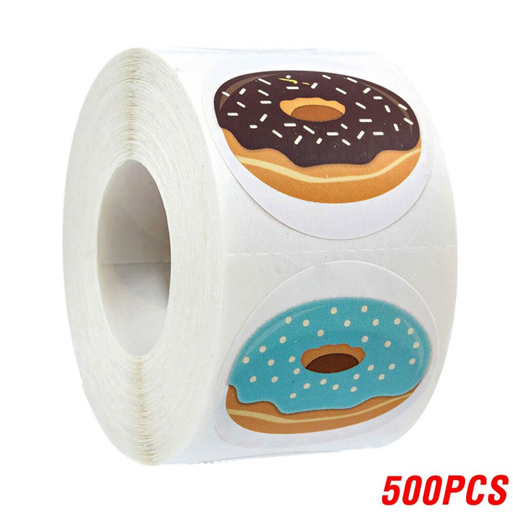 100-500pcs Stickers Stylish Donut Stickers 8 Desig... – Grandado