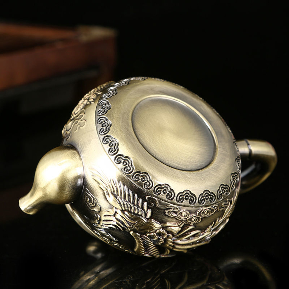 6-Piece Set Bronze Tea Set Retro Dragon-Phoenix Te... – Grandado