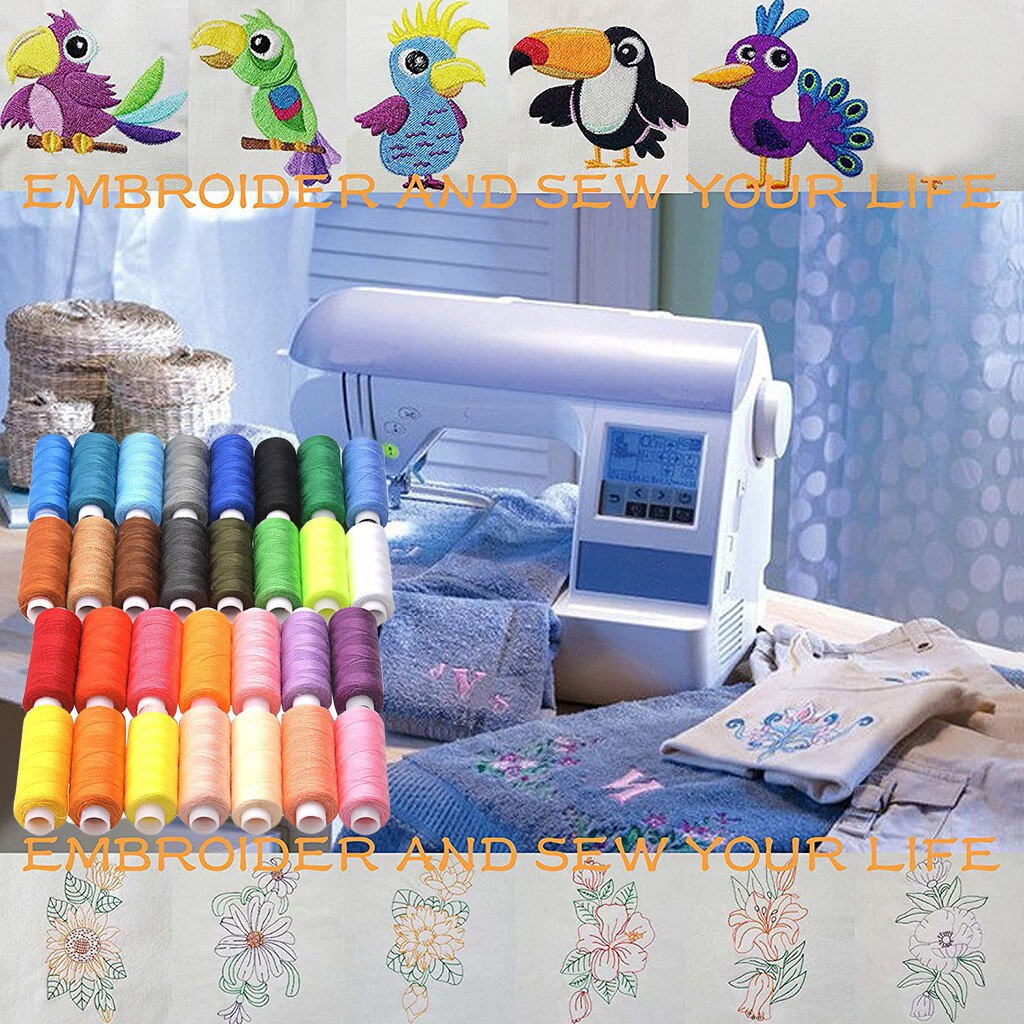 30PC 30 Colors Sewing Threads 250 yards/axis Per S... – Grandado