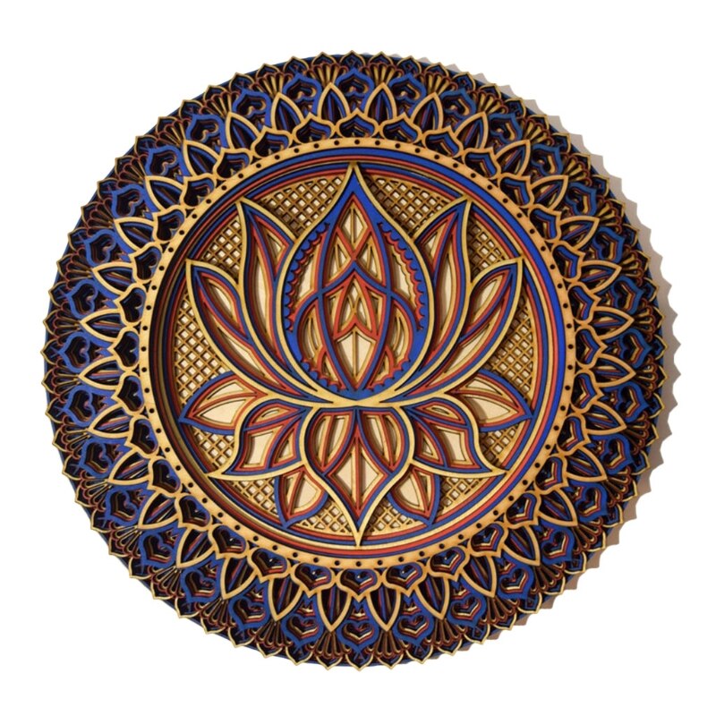 Colorful Mandala Wall Art Decoration IRon Mandala ... – Grandado