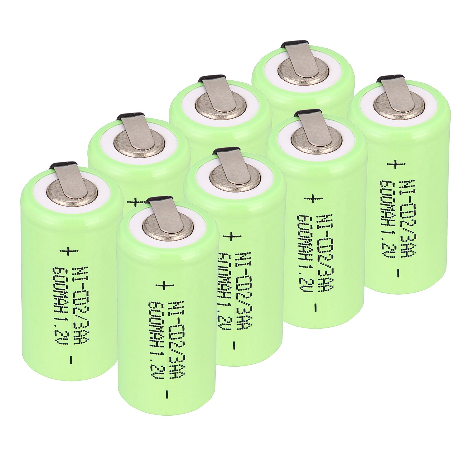 2~32PCS 2/3 AA nicd 1.2V Battery 600 Ni-CD Recharg... – Grandado