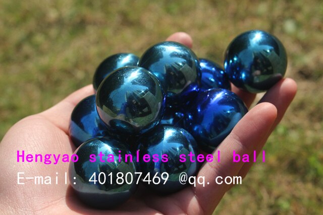 32 mm in diameter Blue stainless steel ball,hollow... – Grandado
