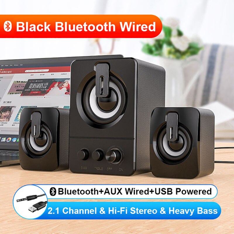 Wired Wireless Computer Combination Speakers Bluet... – Vicedeal