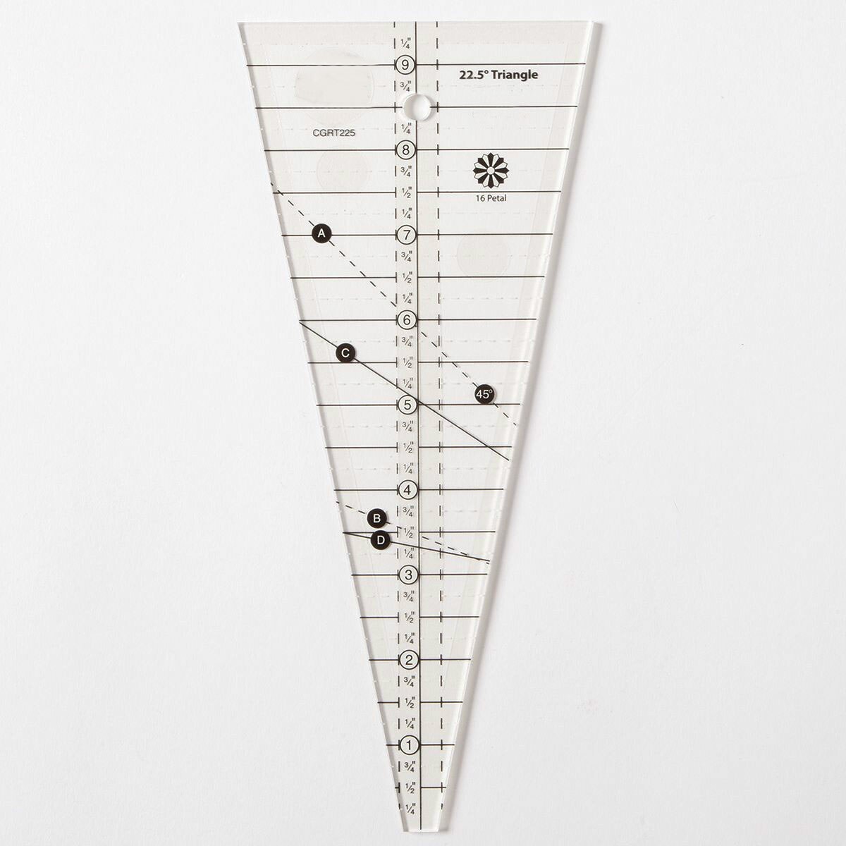 22 1/2" Degree and 10 degree Triangles Ruler Quilt... – Grandado