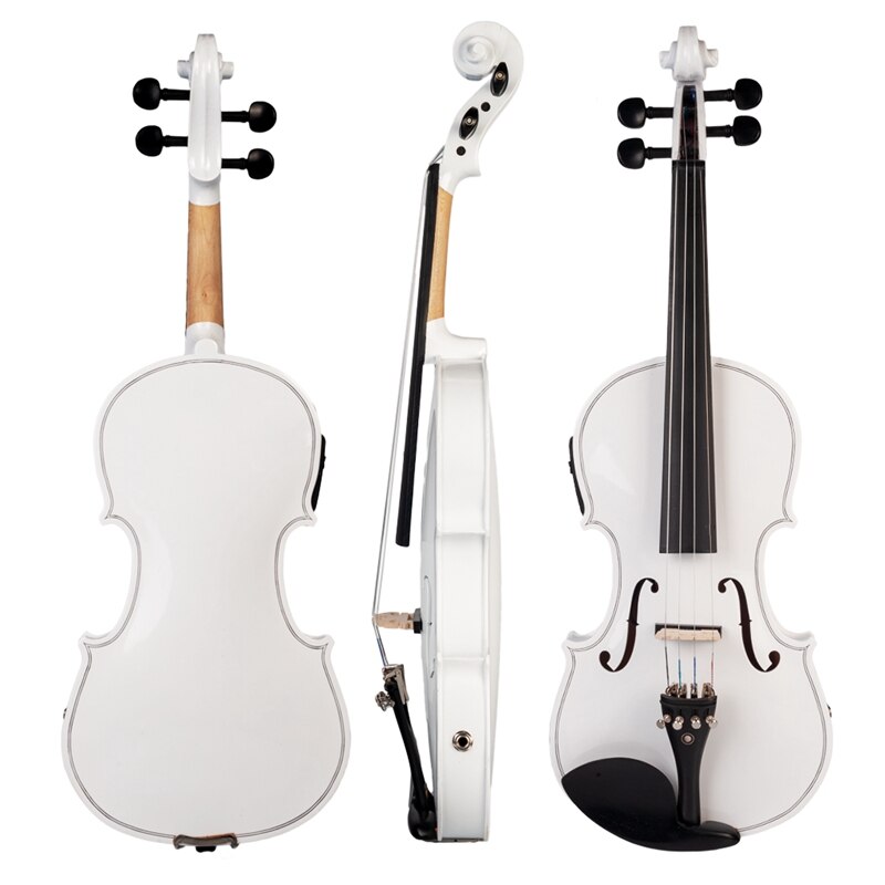 4-String White Acoustic Violin 4/4 Full-Size Violi... – Vicedeal