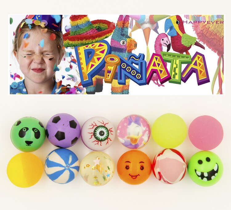 12 Stücke 32mm Verschiedene Hohe Bounce Rubber Bal... – Vicedeal