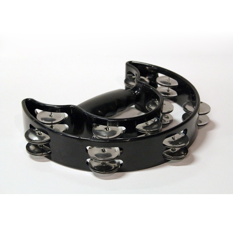 Double Half Moon Tambourine Percussion Drum Plasti... – Grandado