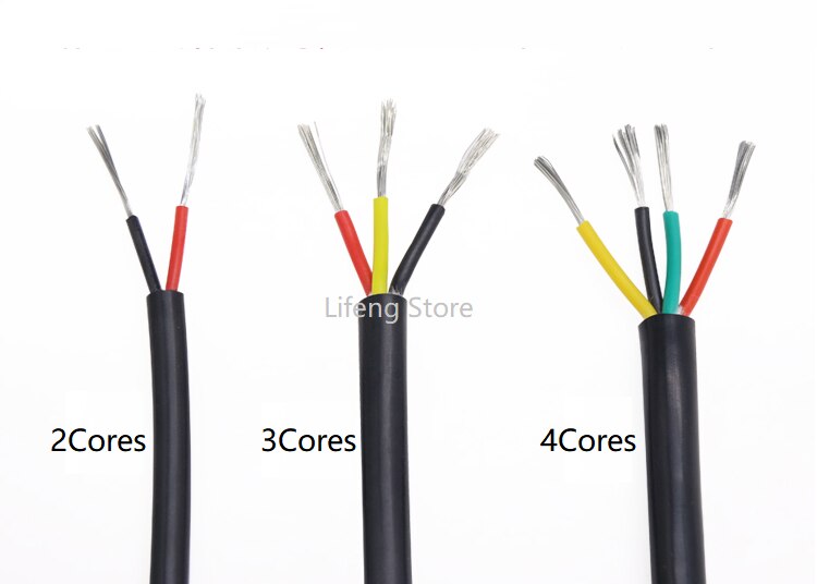 Suaqre 0.75mm Sheath Wire 2 3 4 Core Super Soft Si... – Grandado