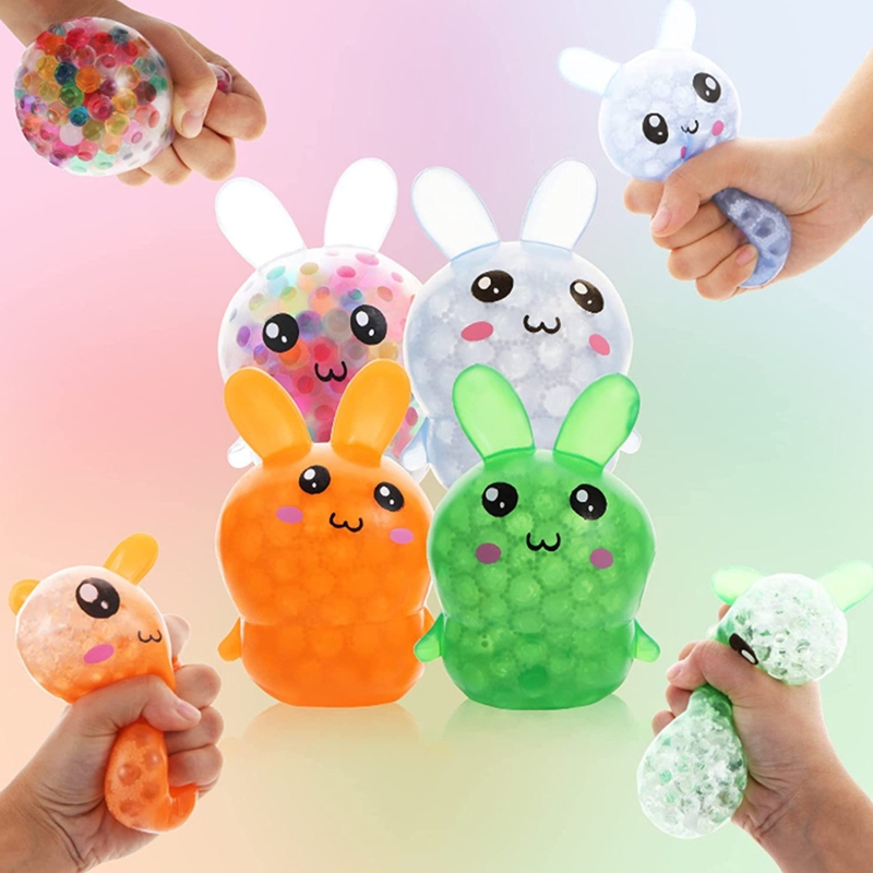 1 Pc 3’’ Soft Ball Squeeze Toy Easter Bunny Sensor... – Grandado