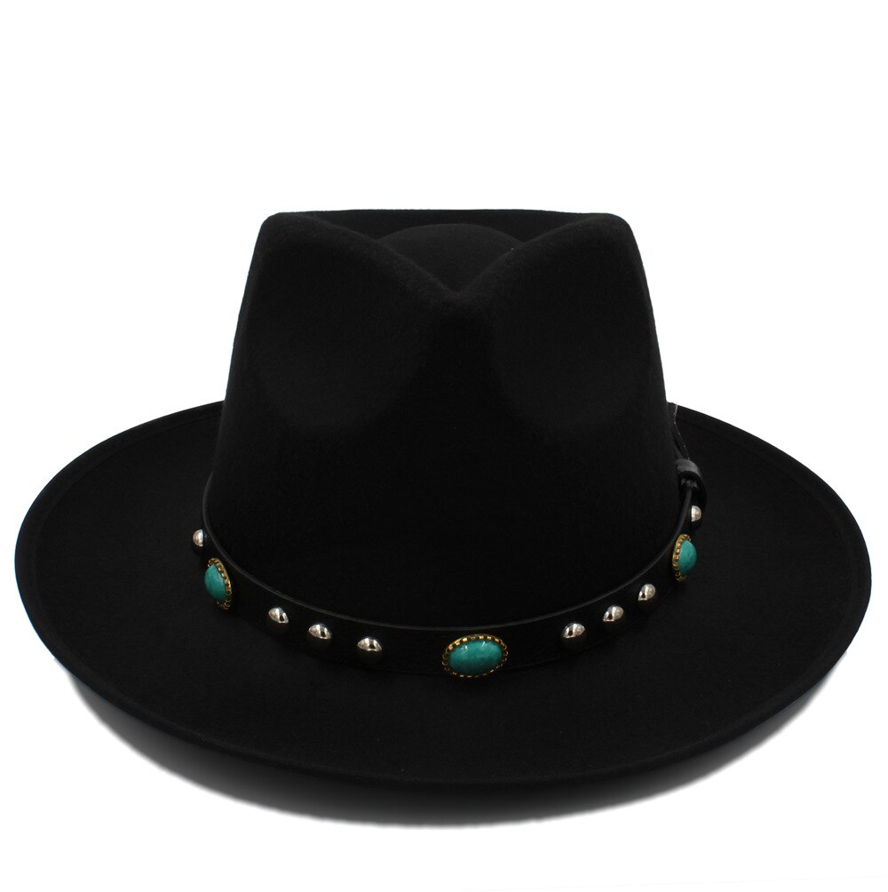 Women Felt Chapeau Fedora Hat With Wide Brim Jazz ... – Vicedeal