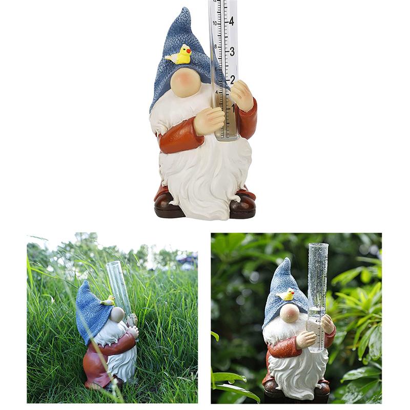 Colorful Garden Gnome Rain Gauge Resin GNOME Rain ... – Grandado