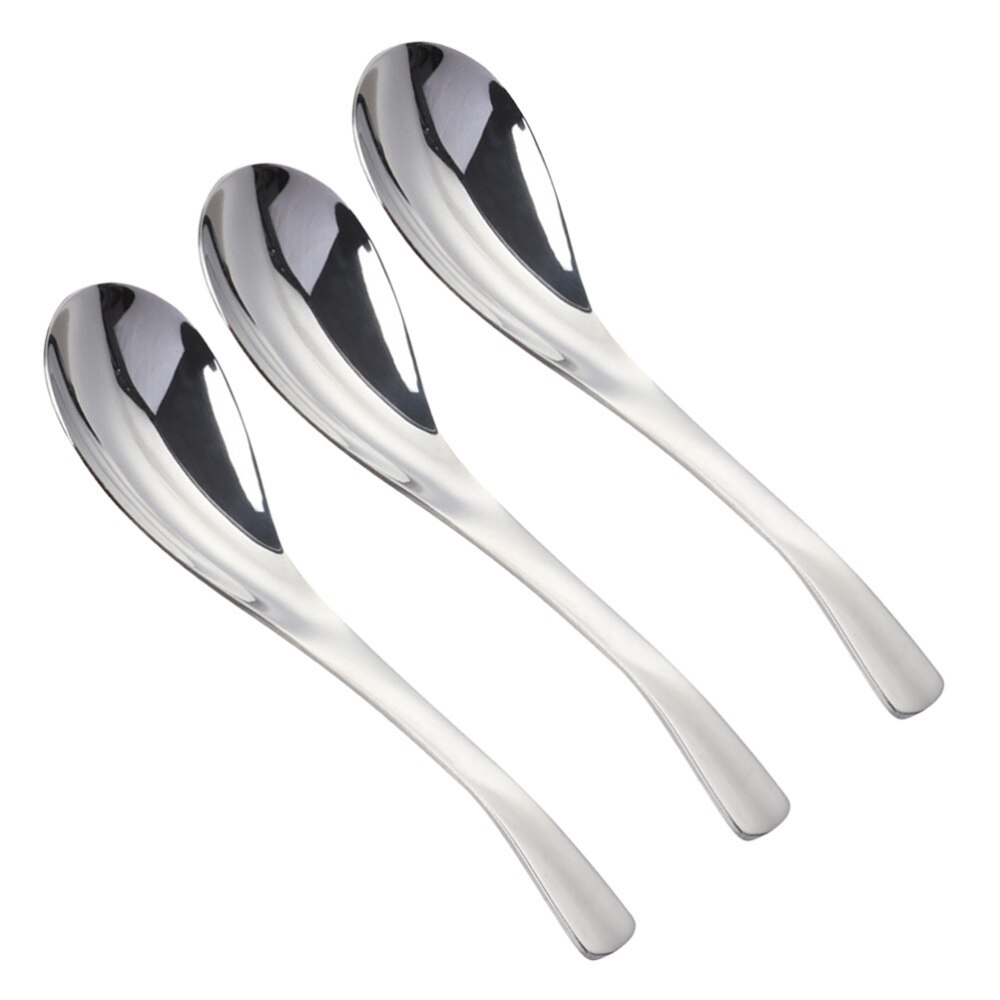 3Pcs Roestvrij Stalen Lepel Maaltijd Lepel Soep Le... – Grandado