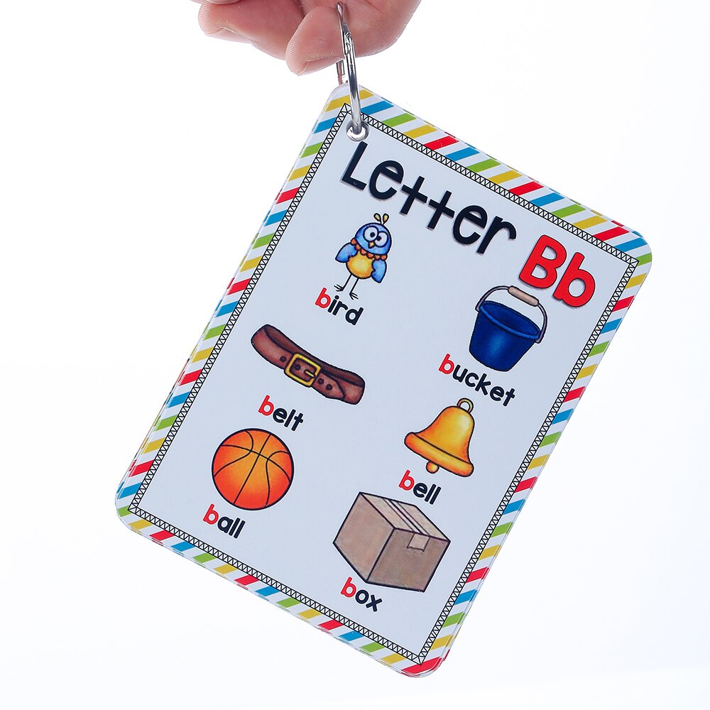 11x8cm 26 Letters Alphabet English Phonics Pocket ... – Grandado