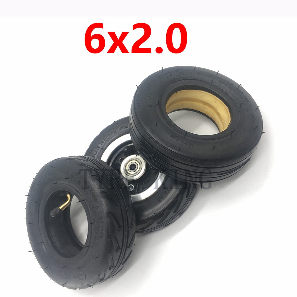 6x2 Solid Tire 6 Inch Pneumatic Wheel for Electric... – Grandado