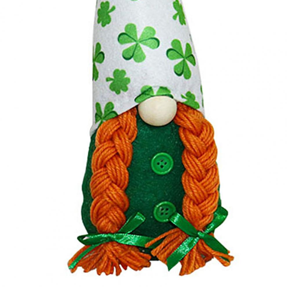 Gnome Plushs Doll St. Patrick's Day Faceless Green... – Grandado