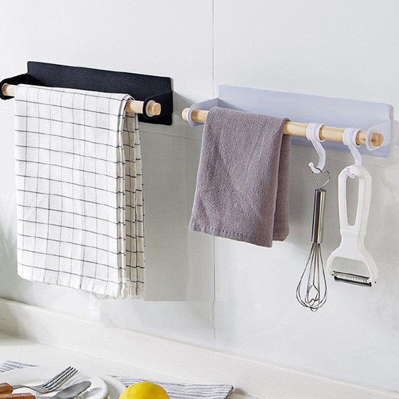Towel rack Kitchen Self-adhesive Roll Paper Holder... – Grandado