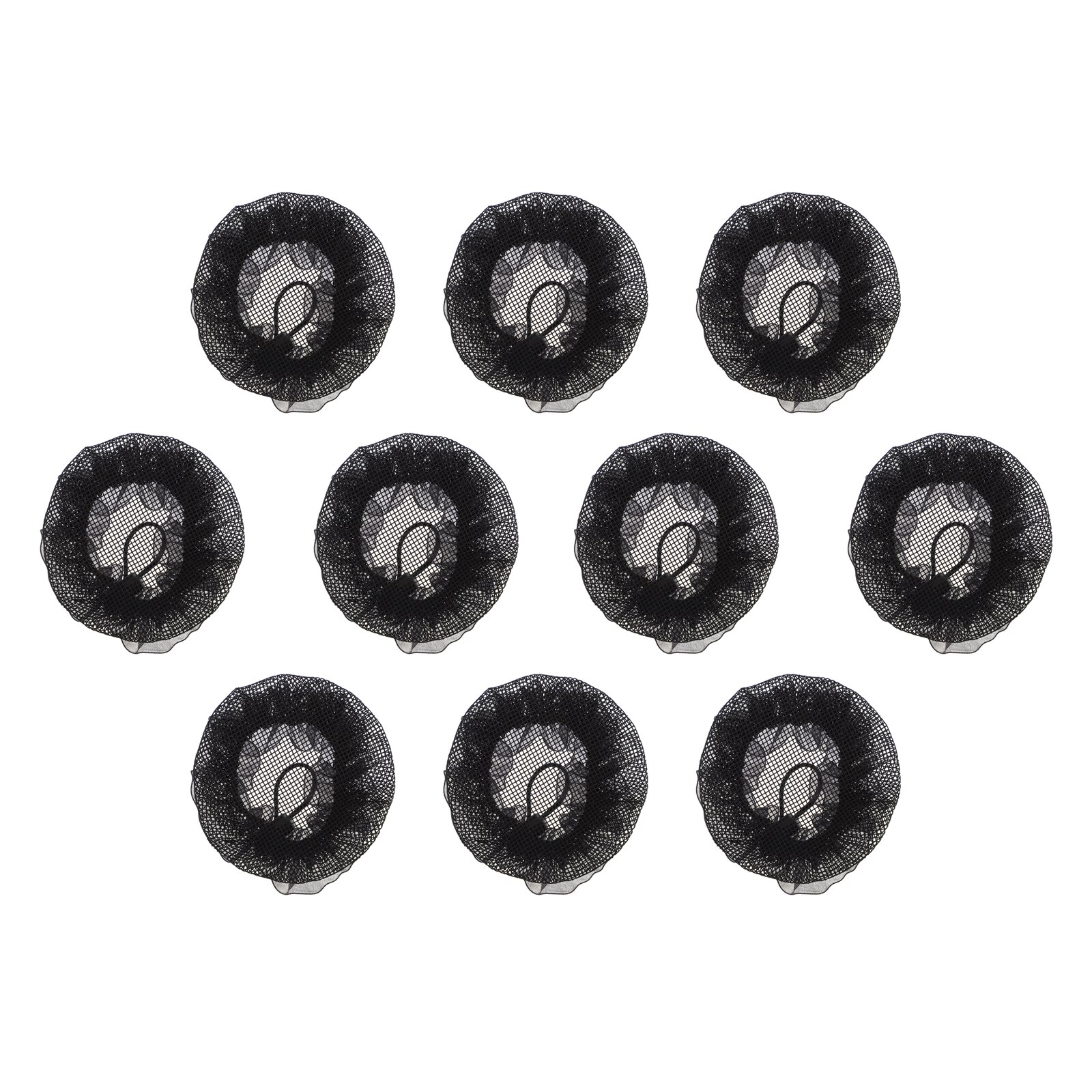 5/10Pcs Zwart Koord Bun Haar Netto Bun Cover Haarn... – Vicedeal