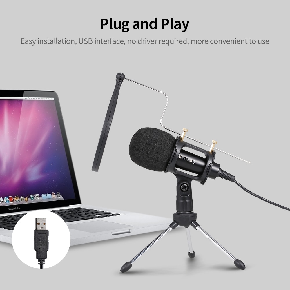 Recording Microphone USB Condenser Microphone Kit ... – Grandado