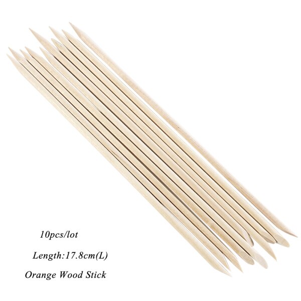 Full Beauty 3 Size Orange Wood Stick Remover Cutic... – Grandado