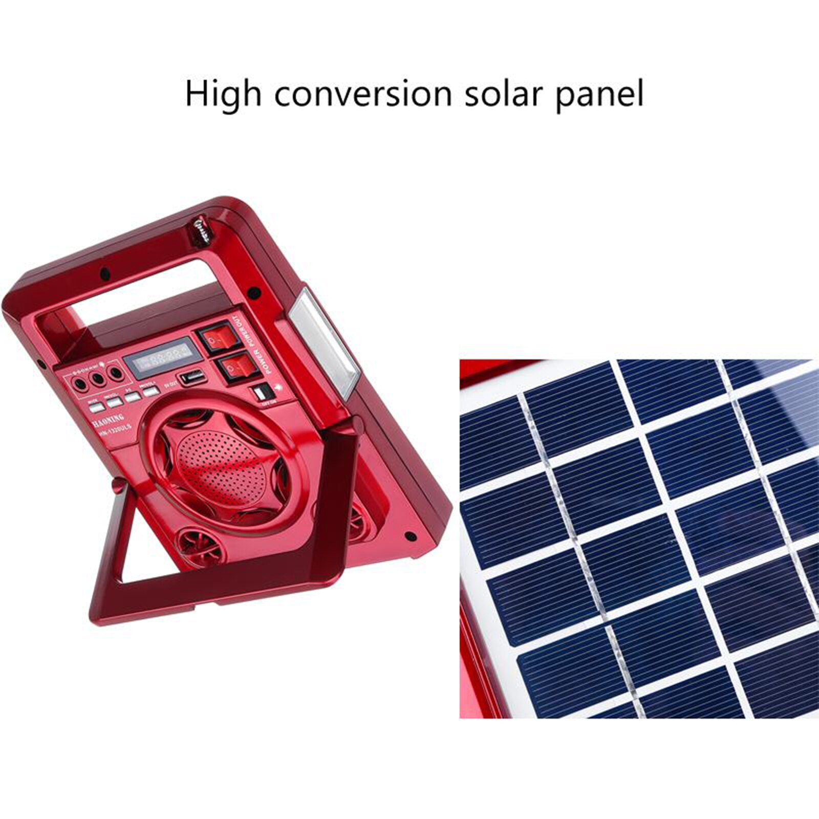 HN-1320ULS Portable Outdoor Solar AM/FM Radio Musi... – Grandado