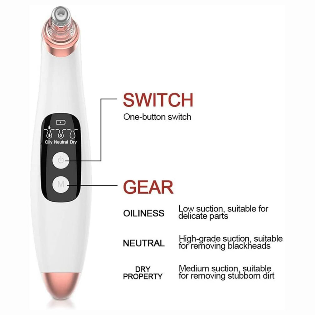 Acne Remover Electric Pore Cleaner Blackhead Vacuu... – Grandado