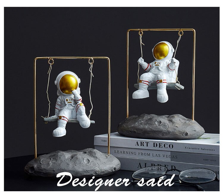 Cute Astronaut Figure Resin Crafts Miniatures Figu... – Grandado