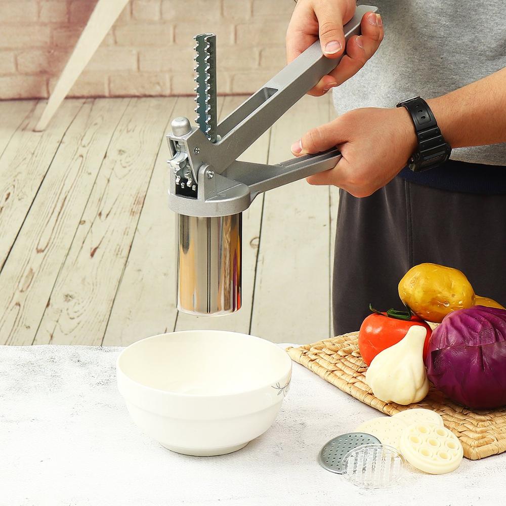 7 Mold Stainless Steel Fresh Pasta Manual Noodle Maker Press Kitchen ...