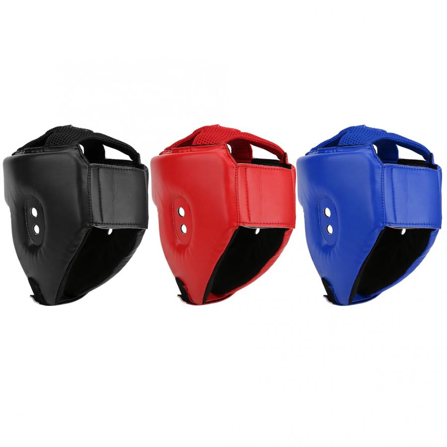 Kick Boxing Helmet PU Half-pack Punching Head Guar... – Grandado