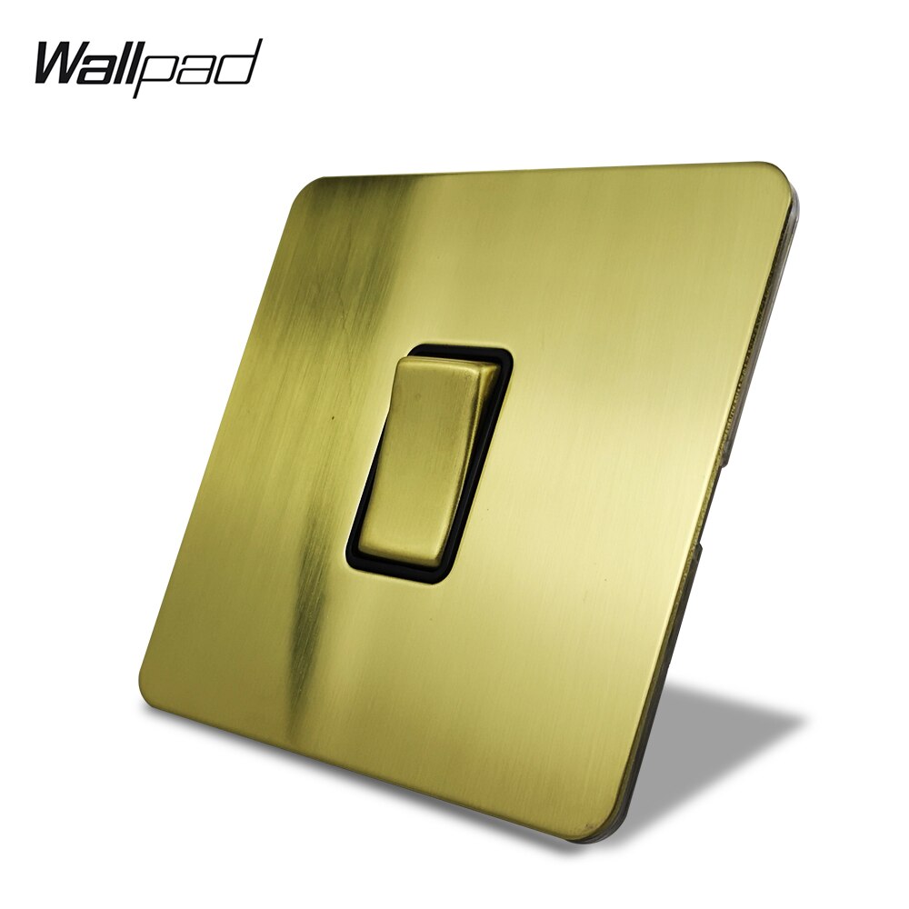 Wallpad Satin Gold 1 Gang 1 Way or 2 Way Electric ... – Grandado