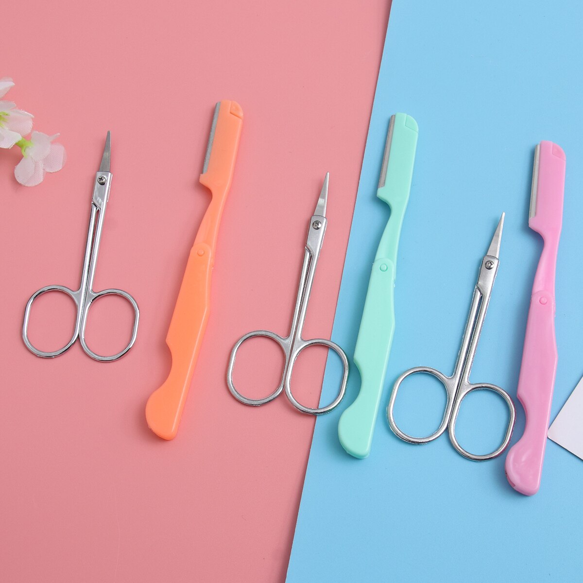 6 Pcs Trimmers Simple Makeup Tool Set Scissor Razo... – Vicedeal