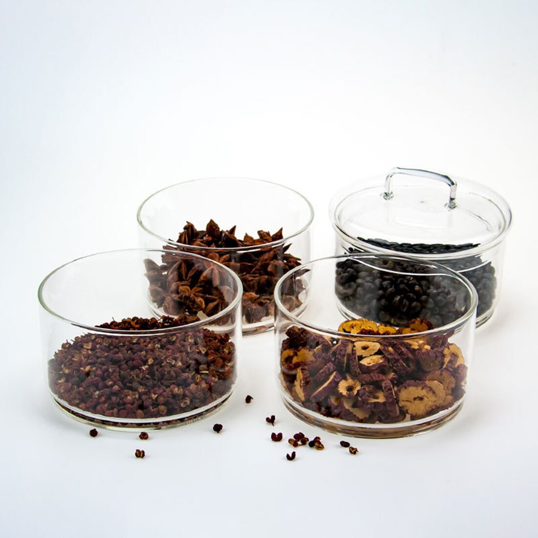 Multilayer Stackable Glass Canister Transparent St... – Grandado