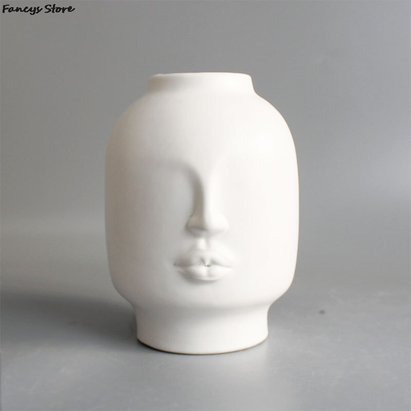 Keramische Vaas Lippen/Menselijk Gezicht Vorm Vaas... – Grandado