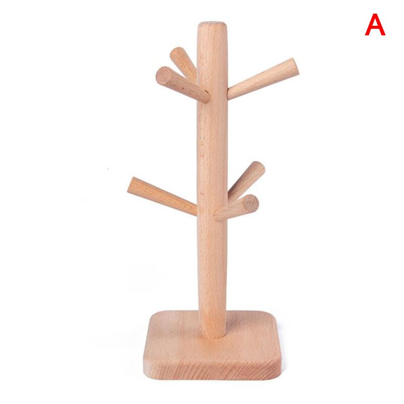 Wooden Mug Tree Coffee Tea Cup Organizer Hanger Ho... – Grandado