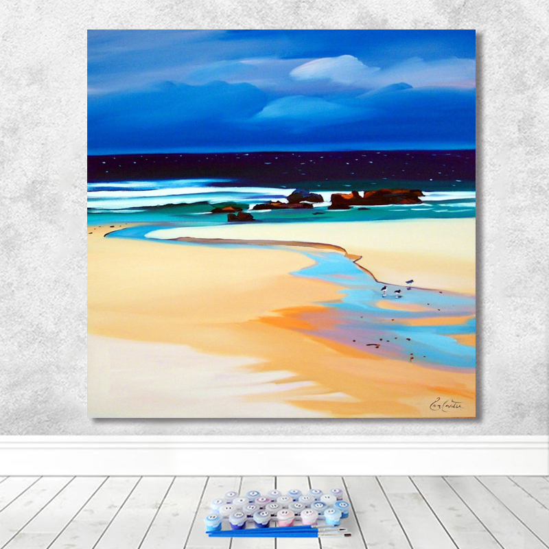 paint by number art painting by numbers Hand-paint... – Grandado