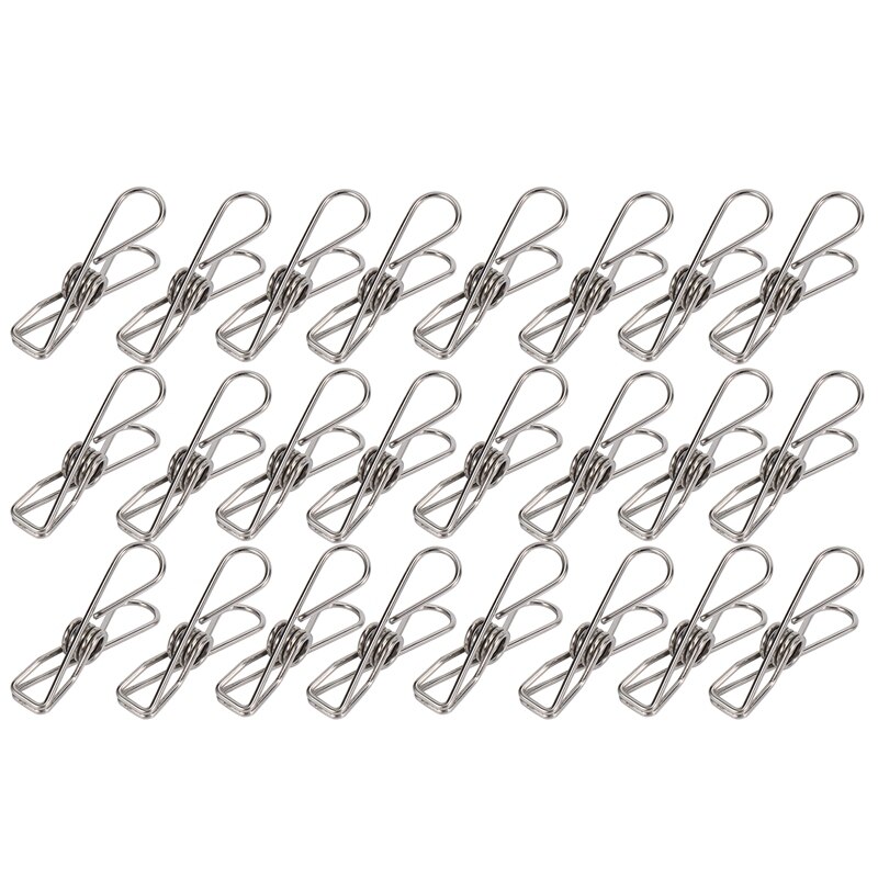 24 Pcs Stainless Steel Wire Clip, Multi-Function C... – Grandado