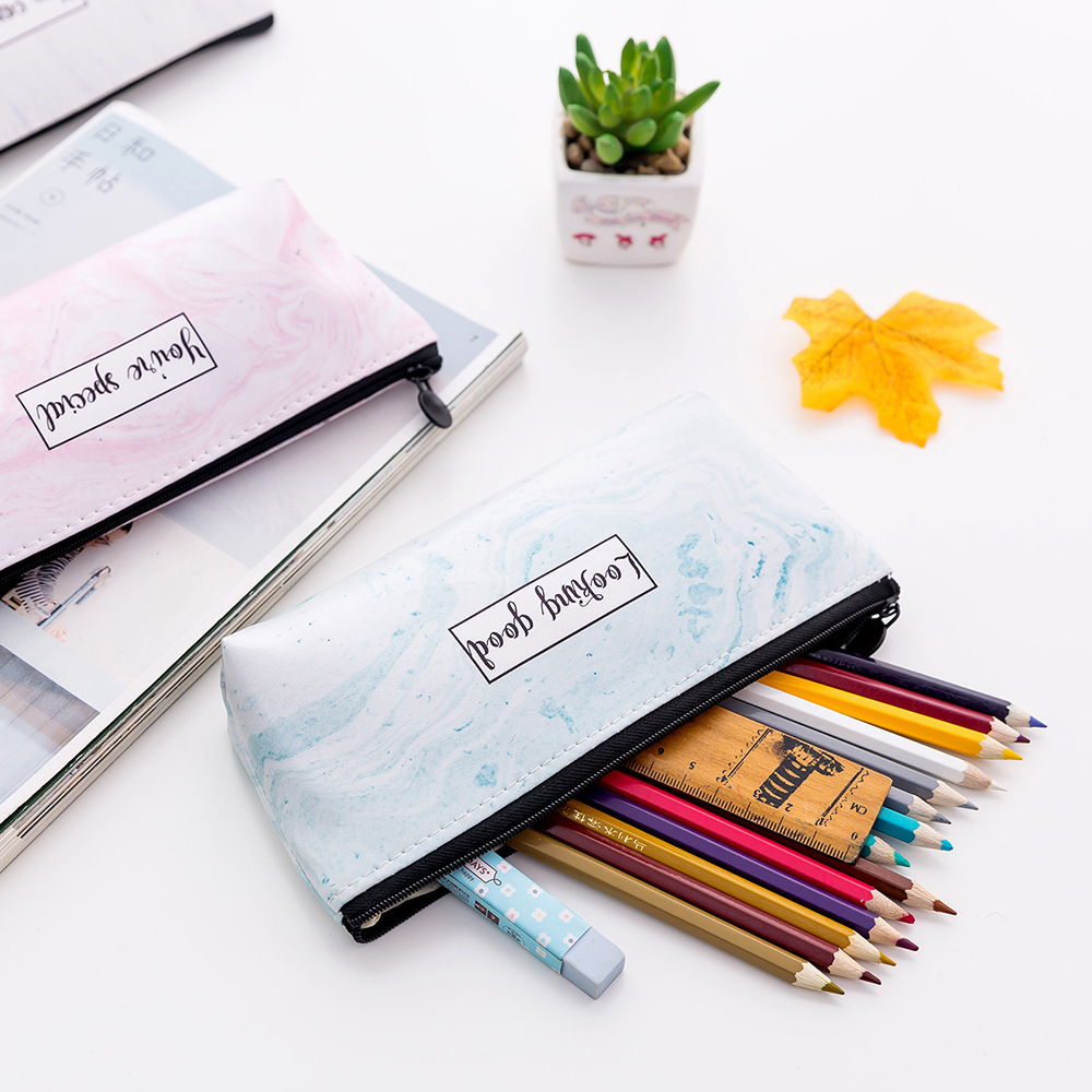 Marmer Etui Pu Leer Estuche Escolar Kawaii Pencilc... – Vicedeal