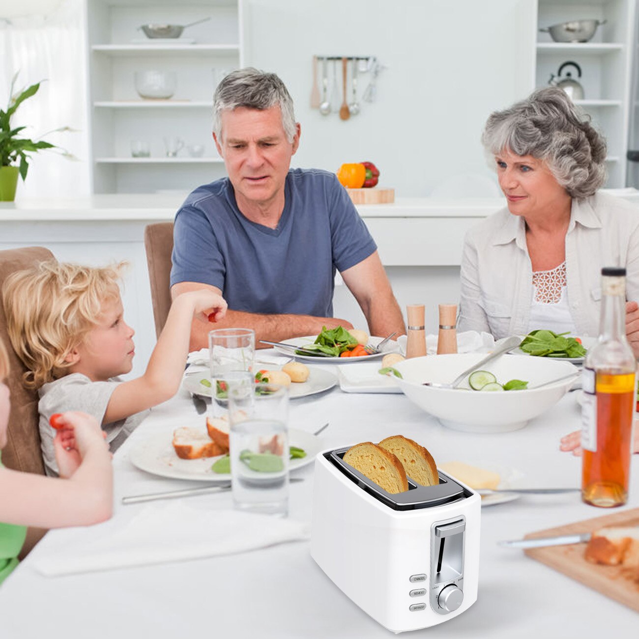 2-Slice Electric Kitchen Toaster Bakeware Set Auto... – Vicedeal