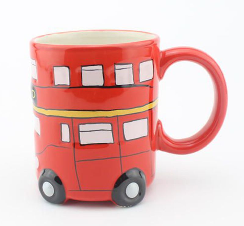 British Double - Decked Bus Ceramic Water Cups Mil... – Vicedeal