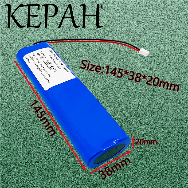 7.4v 18650-2S2P 6000mah lithium battery pack li-io... – Grandado