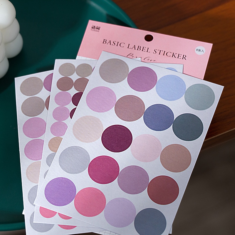 384 Pcs Daily Week Month Round Color Dots Colored ... – Grandado